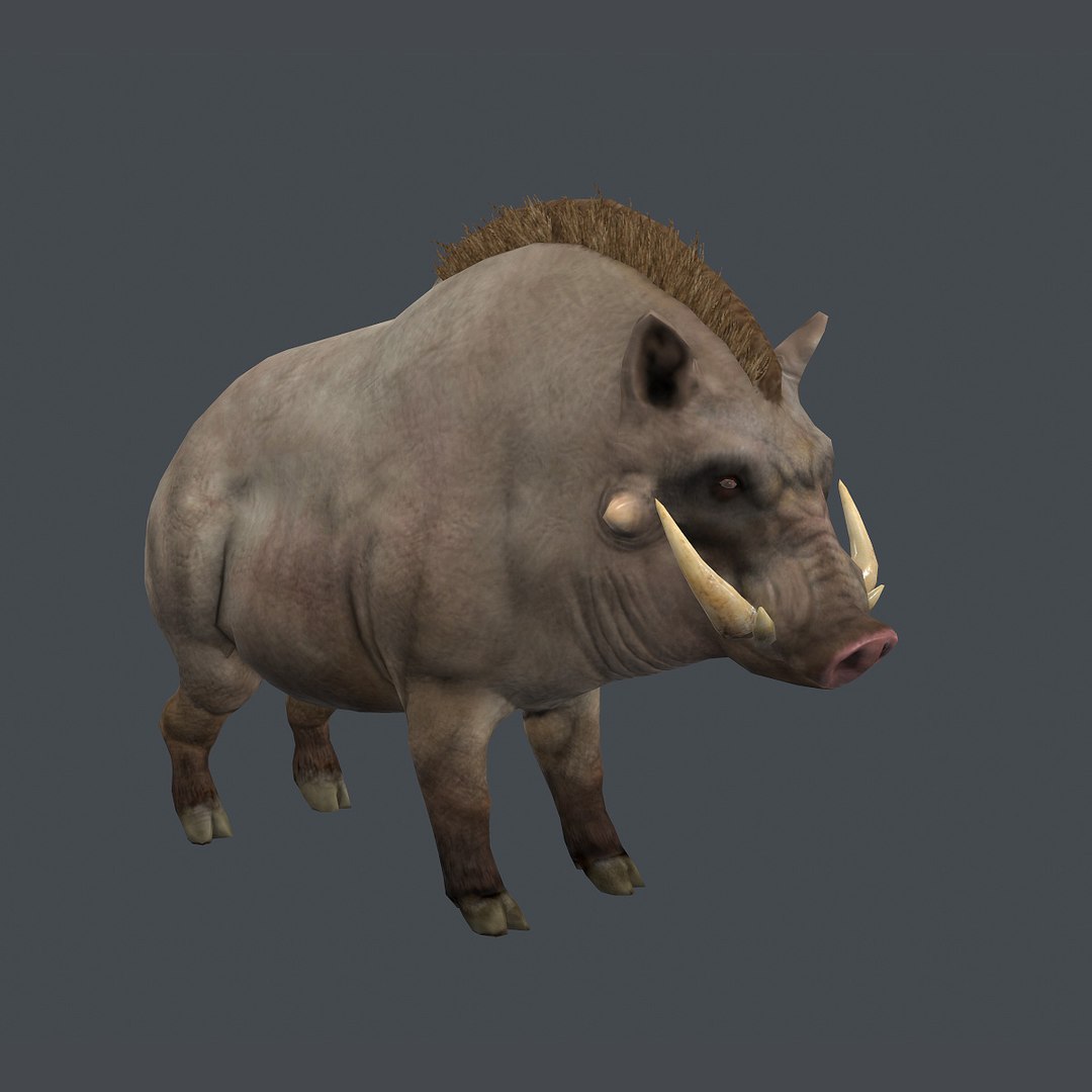 Low-poly Boar Max