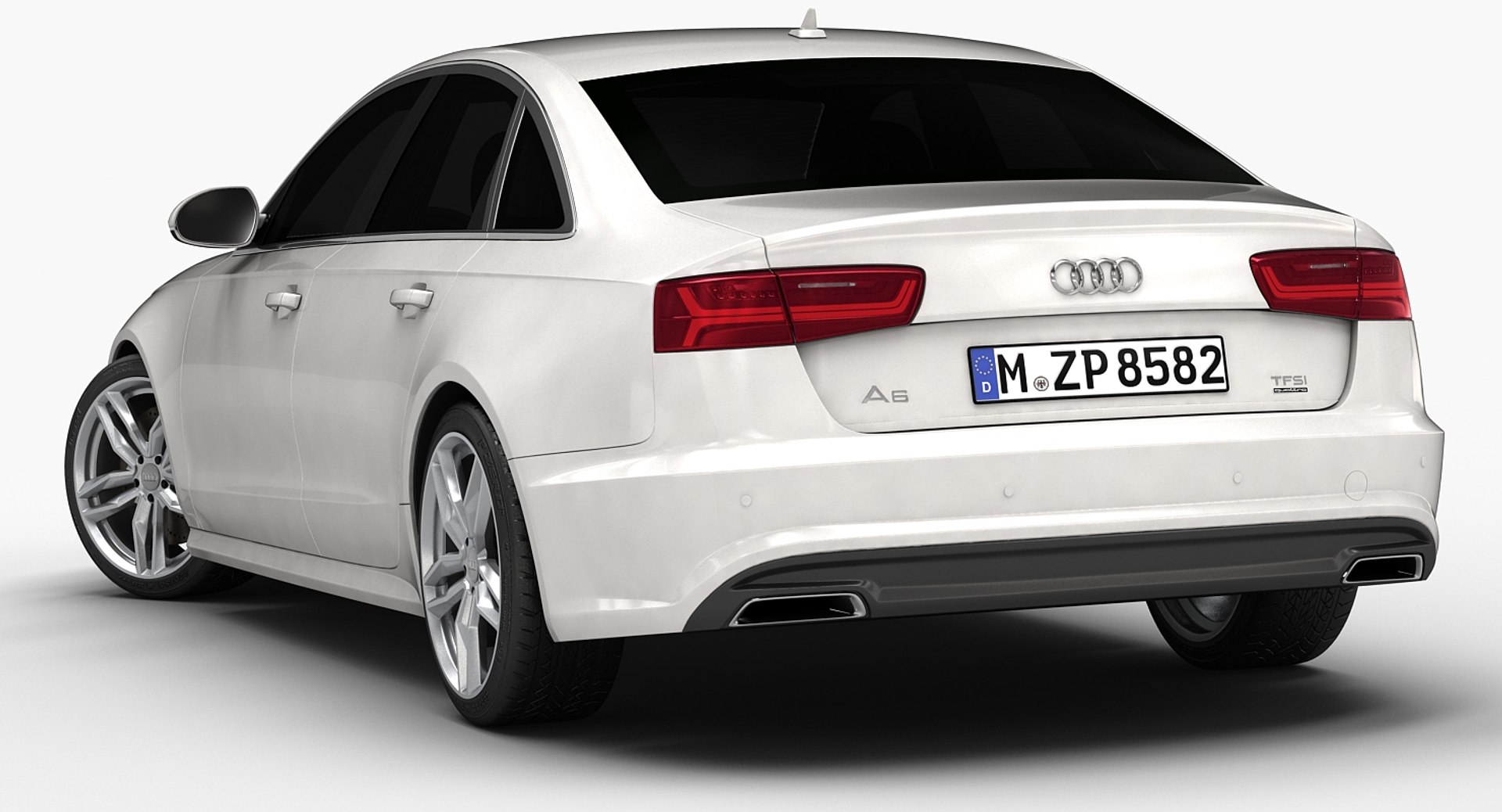 2017 audi a6 interior 3d model