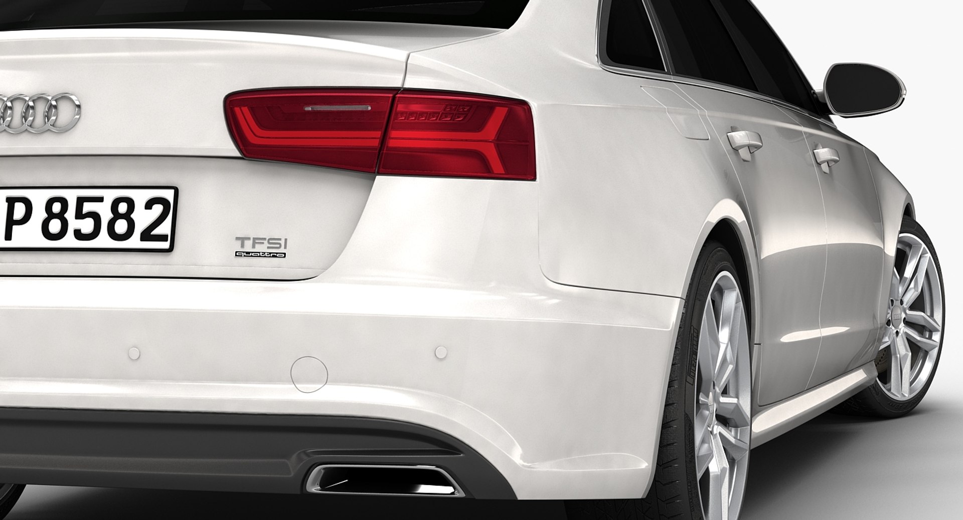 2017 audi a6 interior 3d model