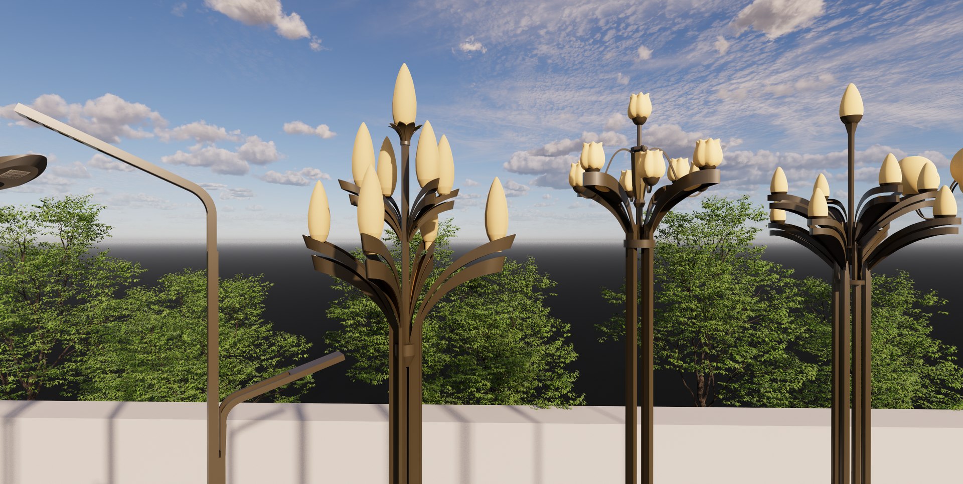 3D Street Lamps Collection-A3 - TurboSquid 2041340
