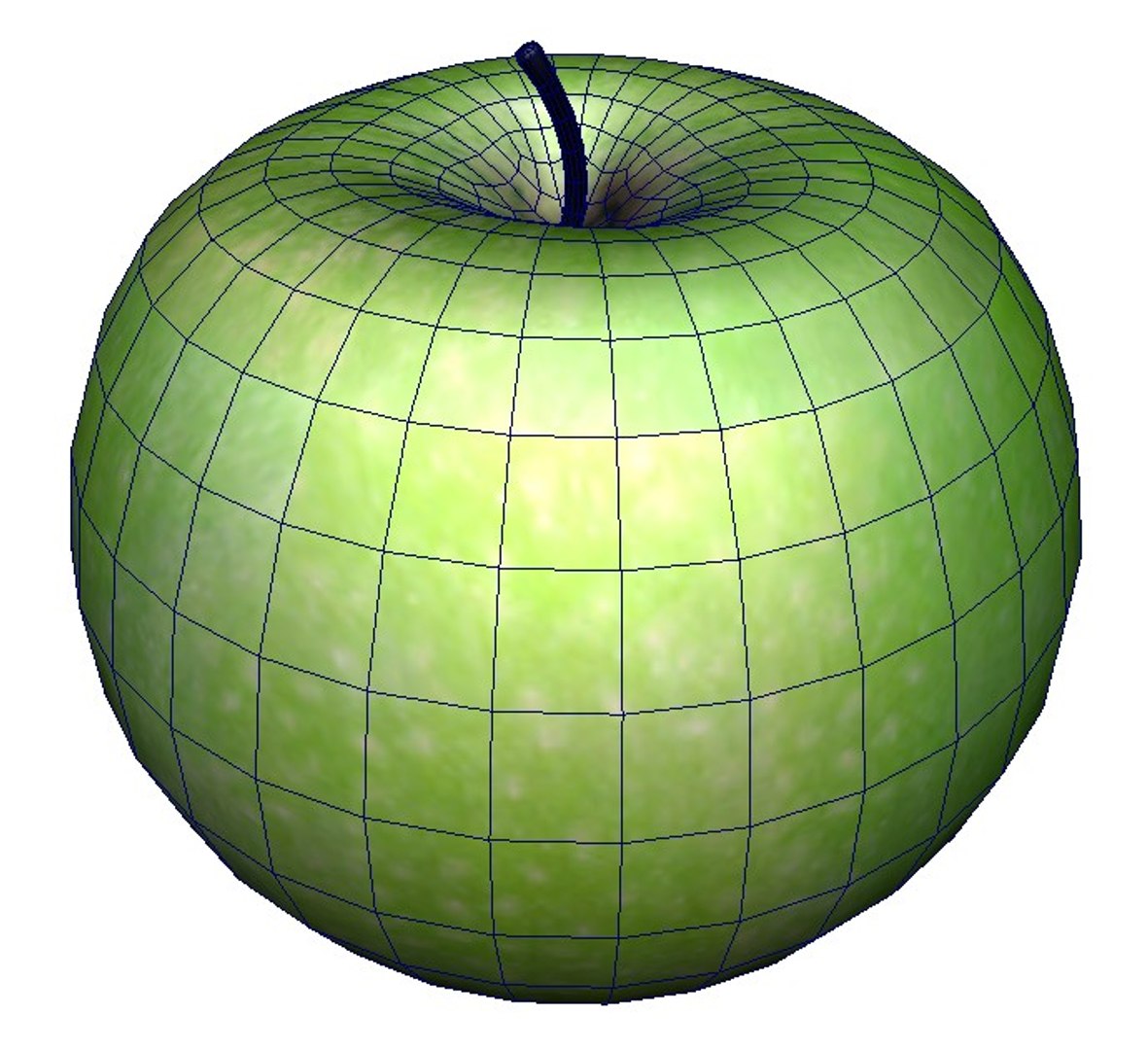 3D Green Apple Model - TurboSquid 1260408