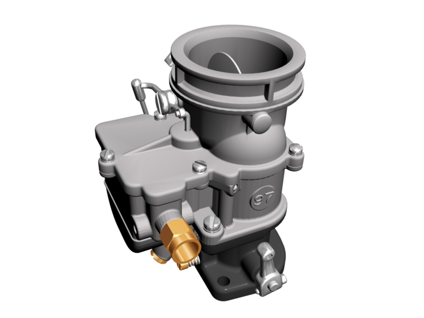Stromberg 97 Carburetor 3d Model