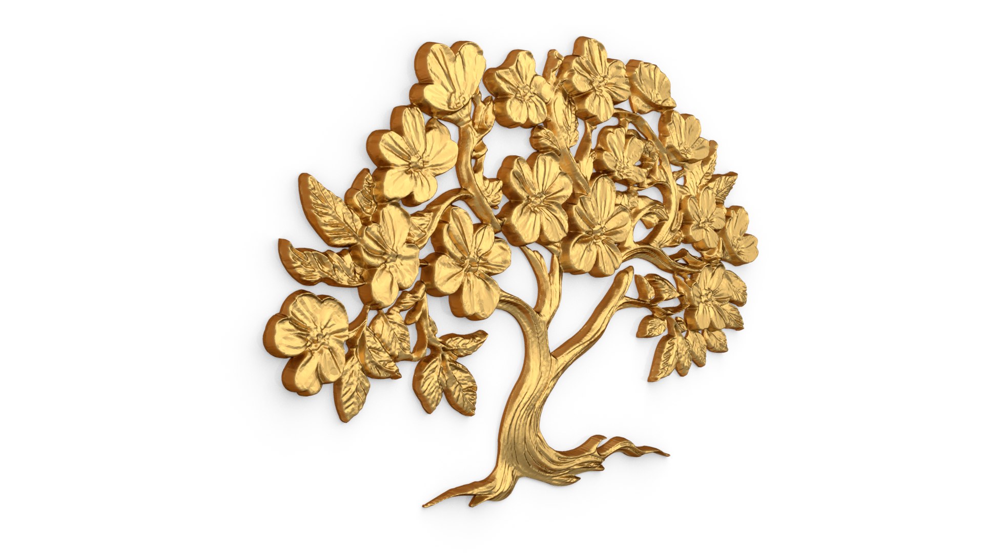 Mural Tree Decor Set Ornament 03 3D Model - TurboSquid 2176353