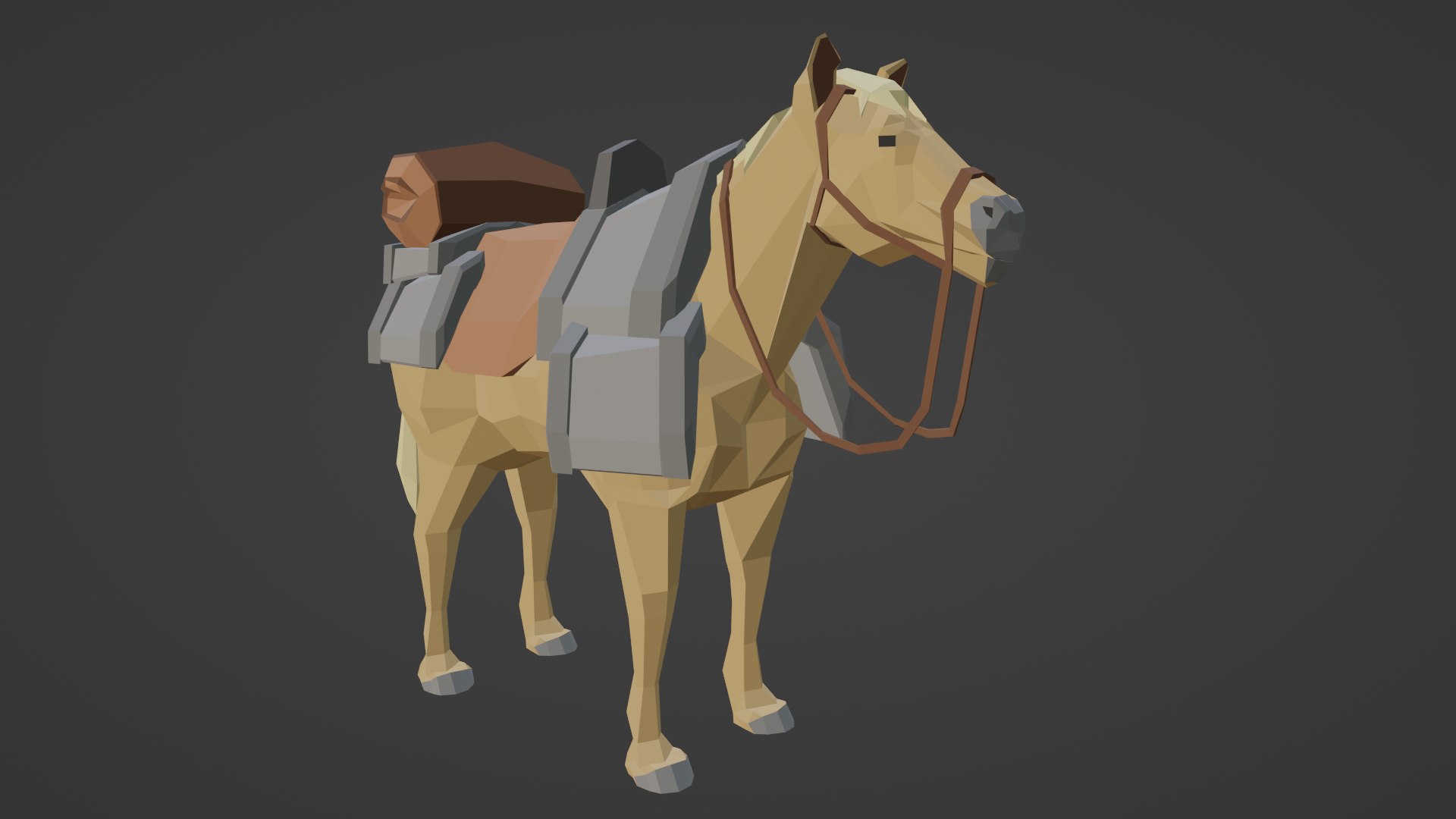 modèle 3D de Armure marron clair cheval LOW POLY modèle 3D - TurboSquid ...