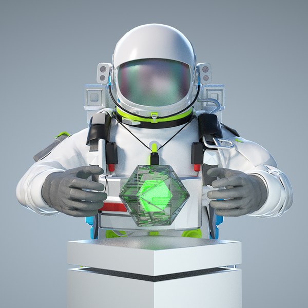 modelo 3d Astronaut Cosmonaut Space suit Apollo moon launch scifi core ...