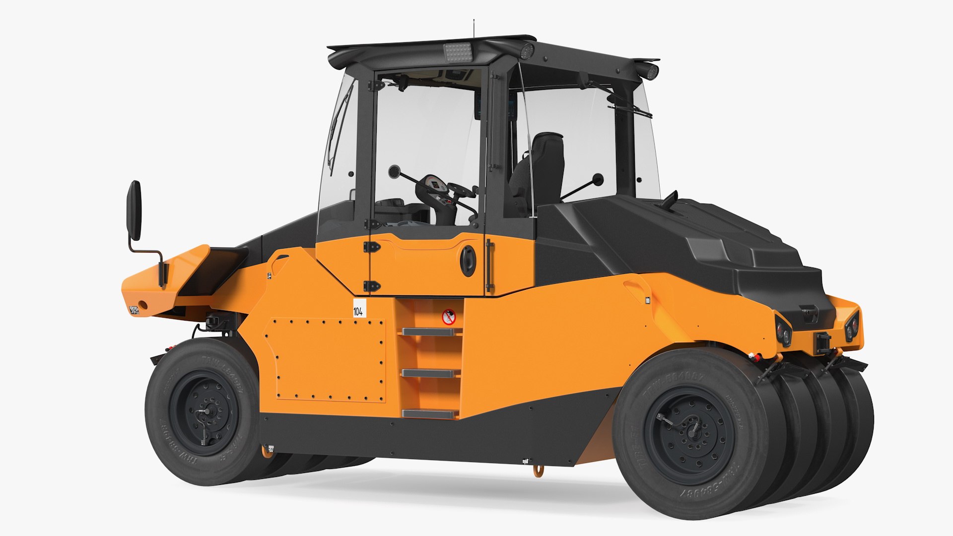 3D pneumatic tyred road roller - TurboSquid 1642225