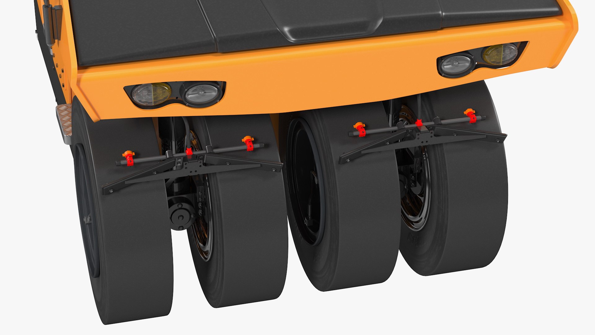 3D pneumatic tyred road roller - TurboSquid 1642225