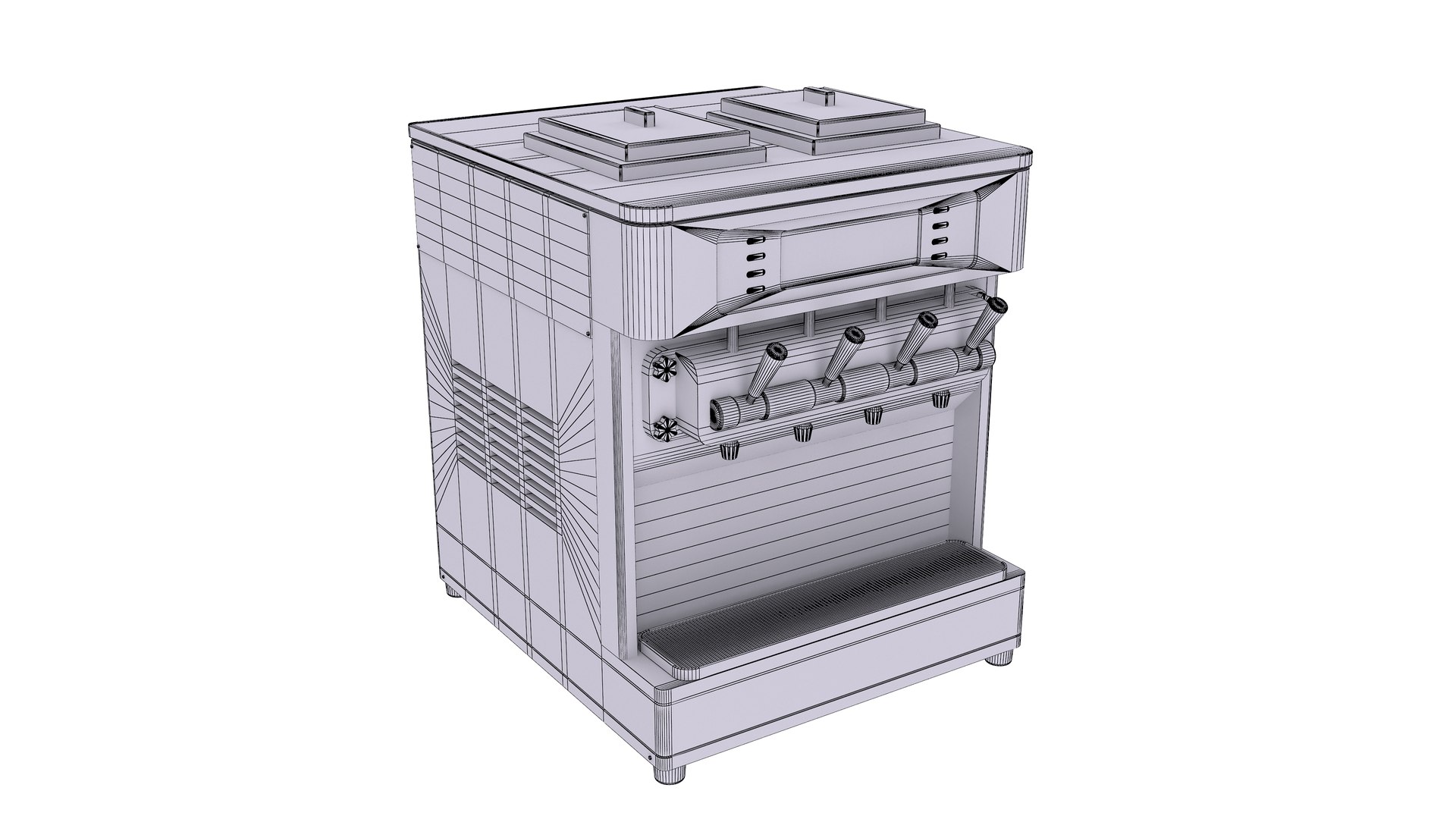 Ice Cream Machine 3D Model - TurboSquid 1901280