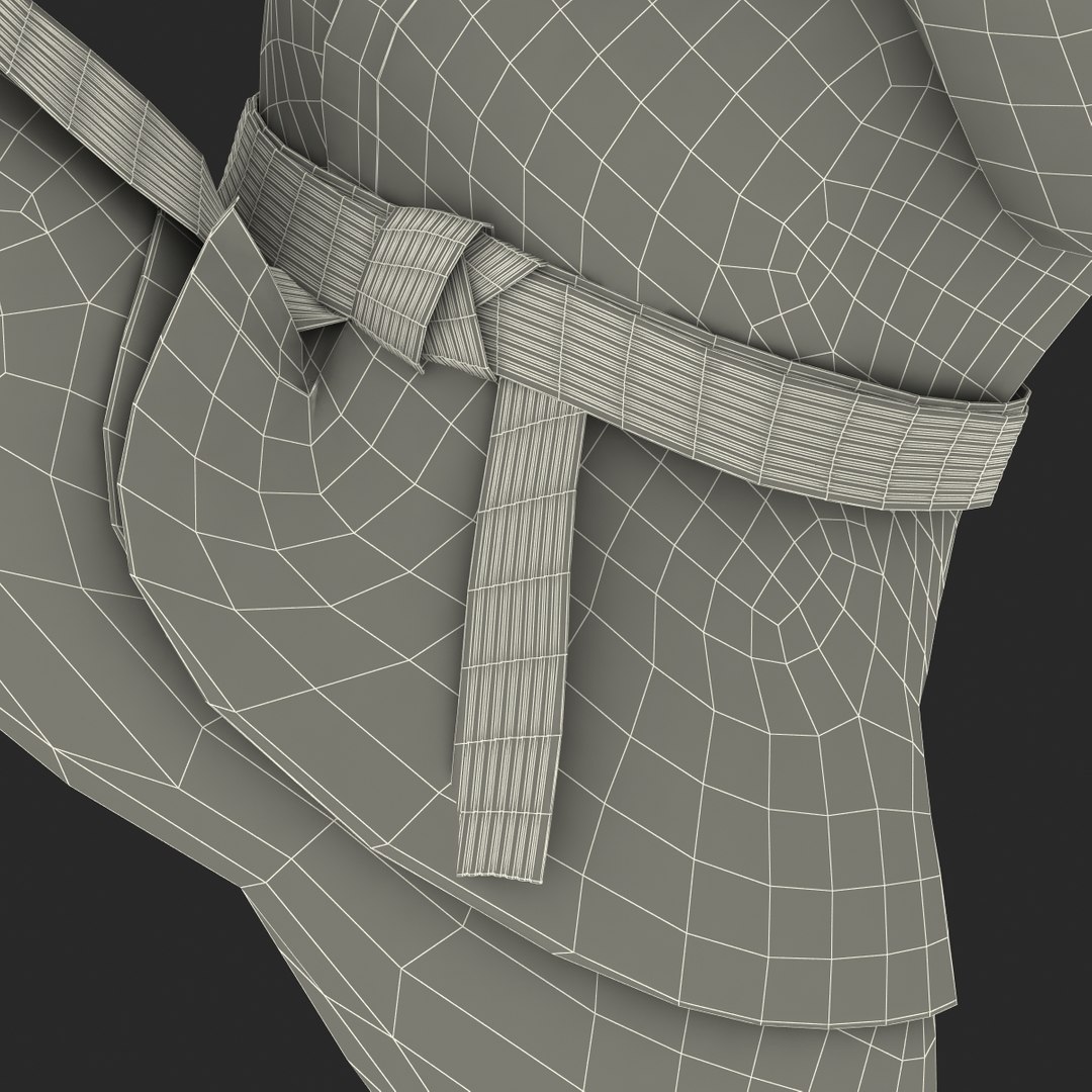 Karate Fighter Pose 2 3d Model