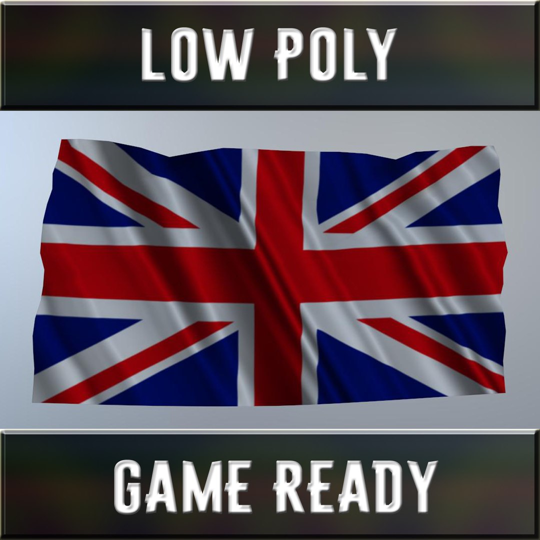 3D Flag United Kingdom - TurboSquid 1239773