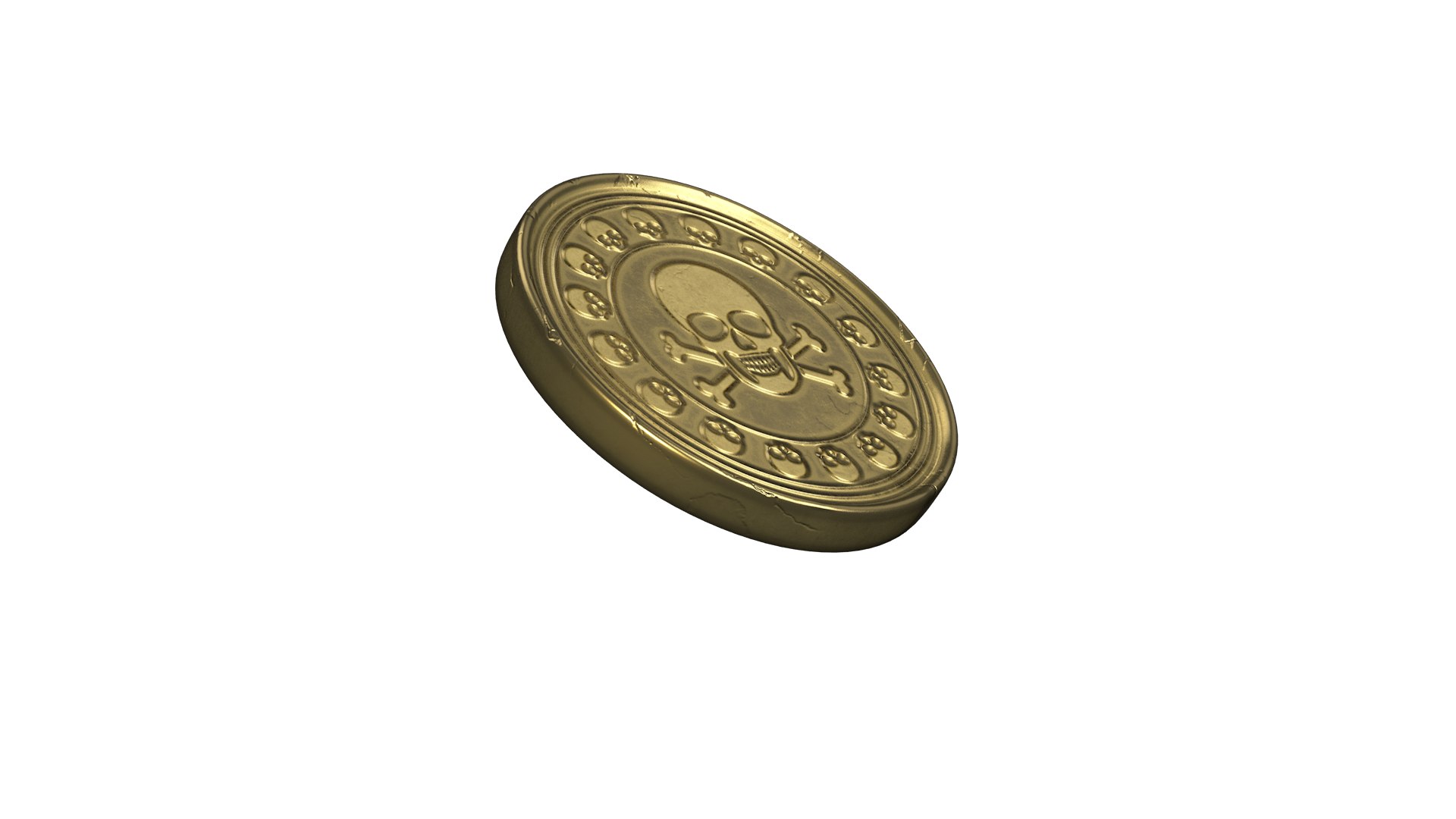 3D Pirate Coin 3D Model - TurboSquid 2116429
