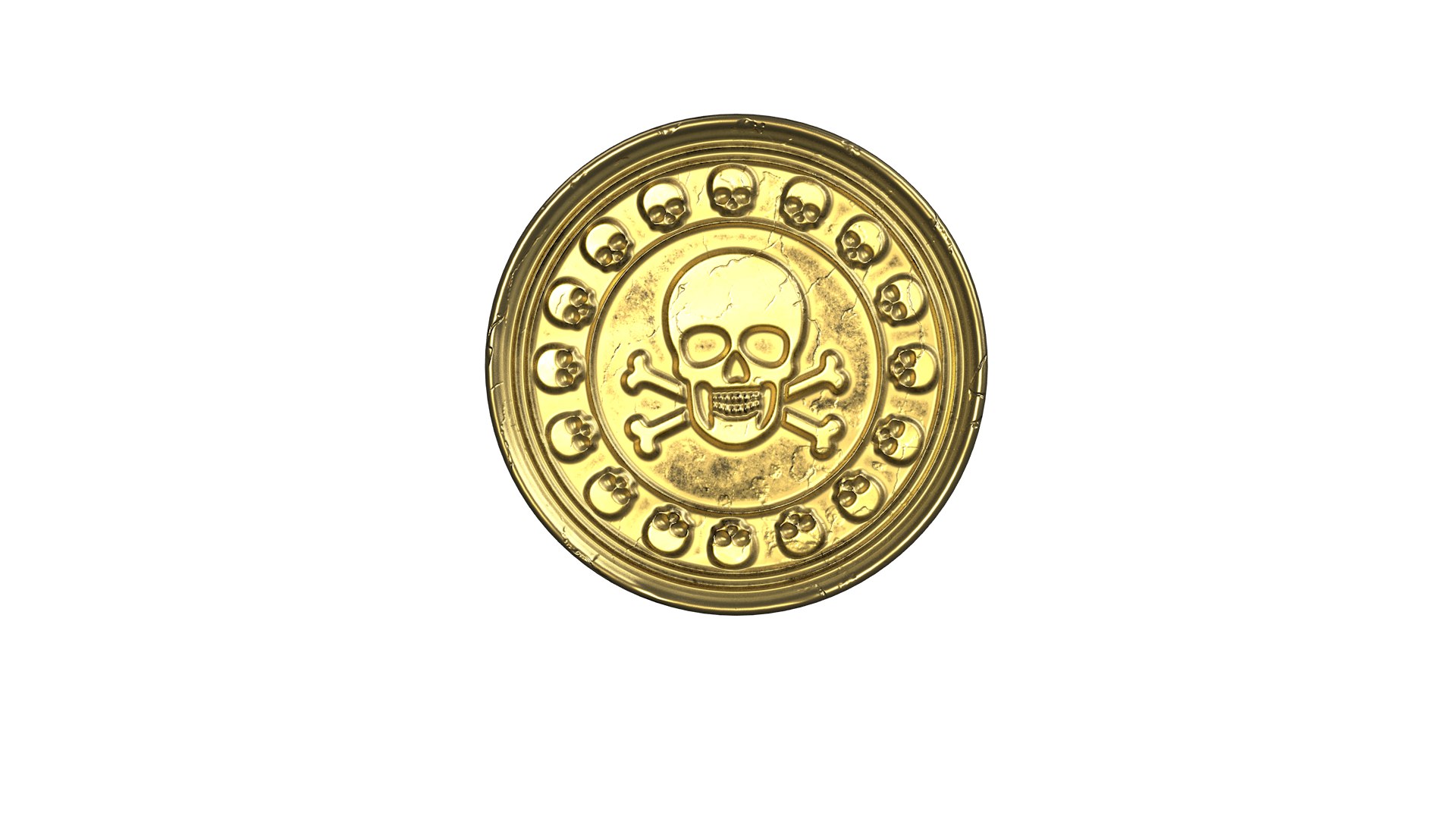 3D Pirate Coin 3D Model - TurboSquid 2116429