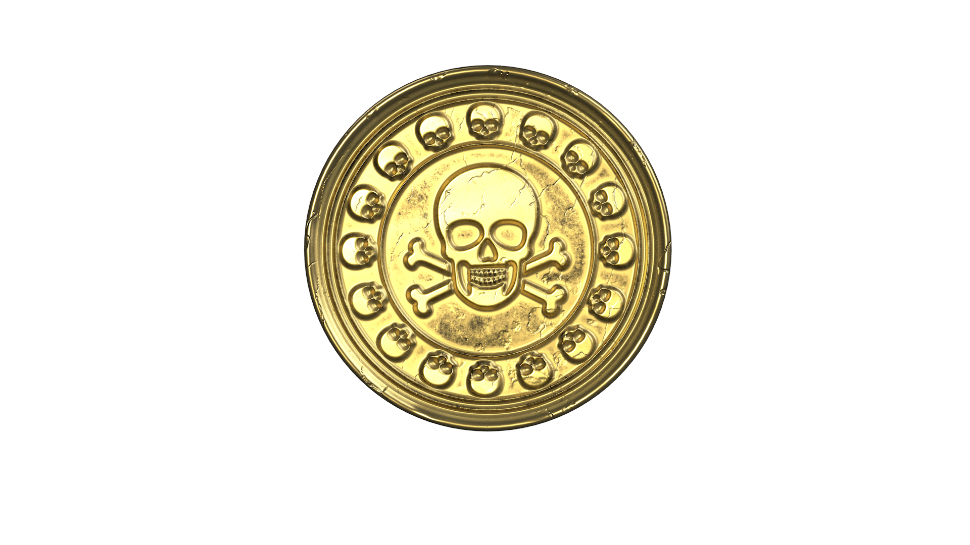 3D Pirate Coin 3D Model - TurboSquid 2116429