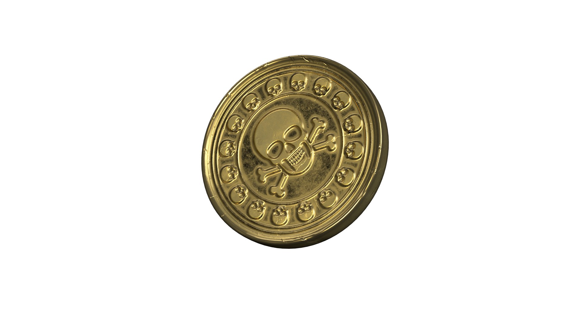 3D Pirate Coin 3D Model - TurboSquid 2116429