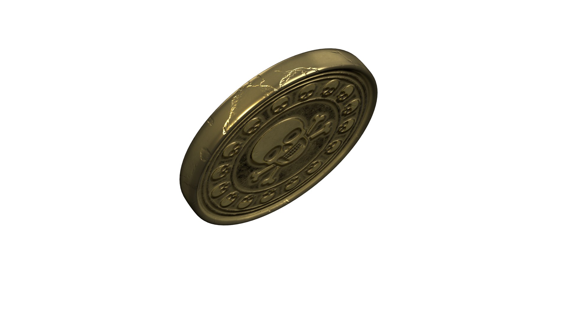3D Pirate Coin 3D Model - TurboSquid 2116429