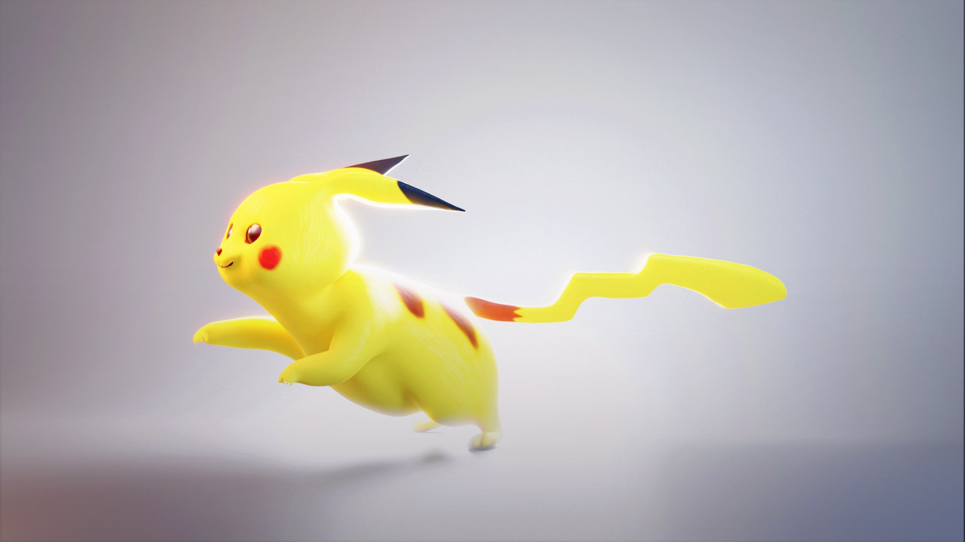 Pikachu - Pokemon Rigged 3d-model For Blender Low-poly 3D Model 3D ...