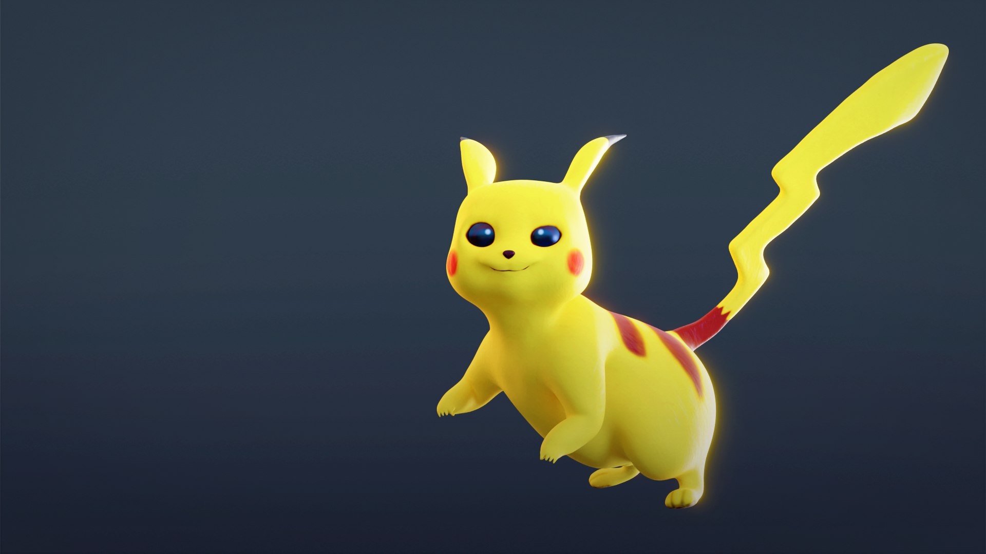 Pikachu - Pokemon Rigged 3d-model For Blender Low-poly 3D Model 3D ...