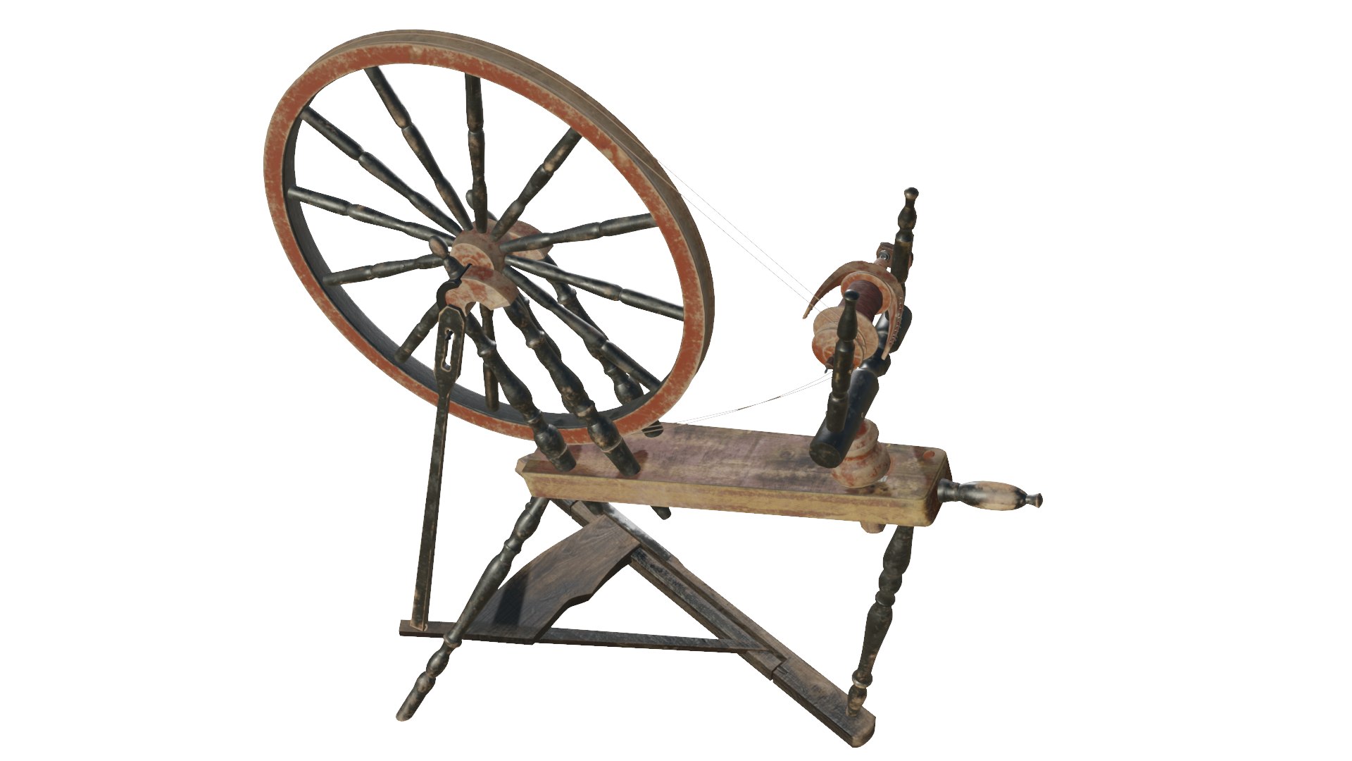 Spinning Wheel 3D Model - TurboSquid 2141958