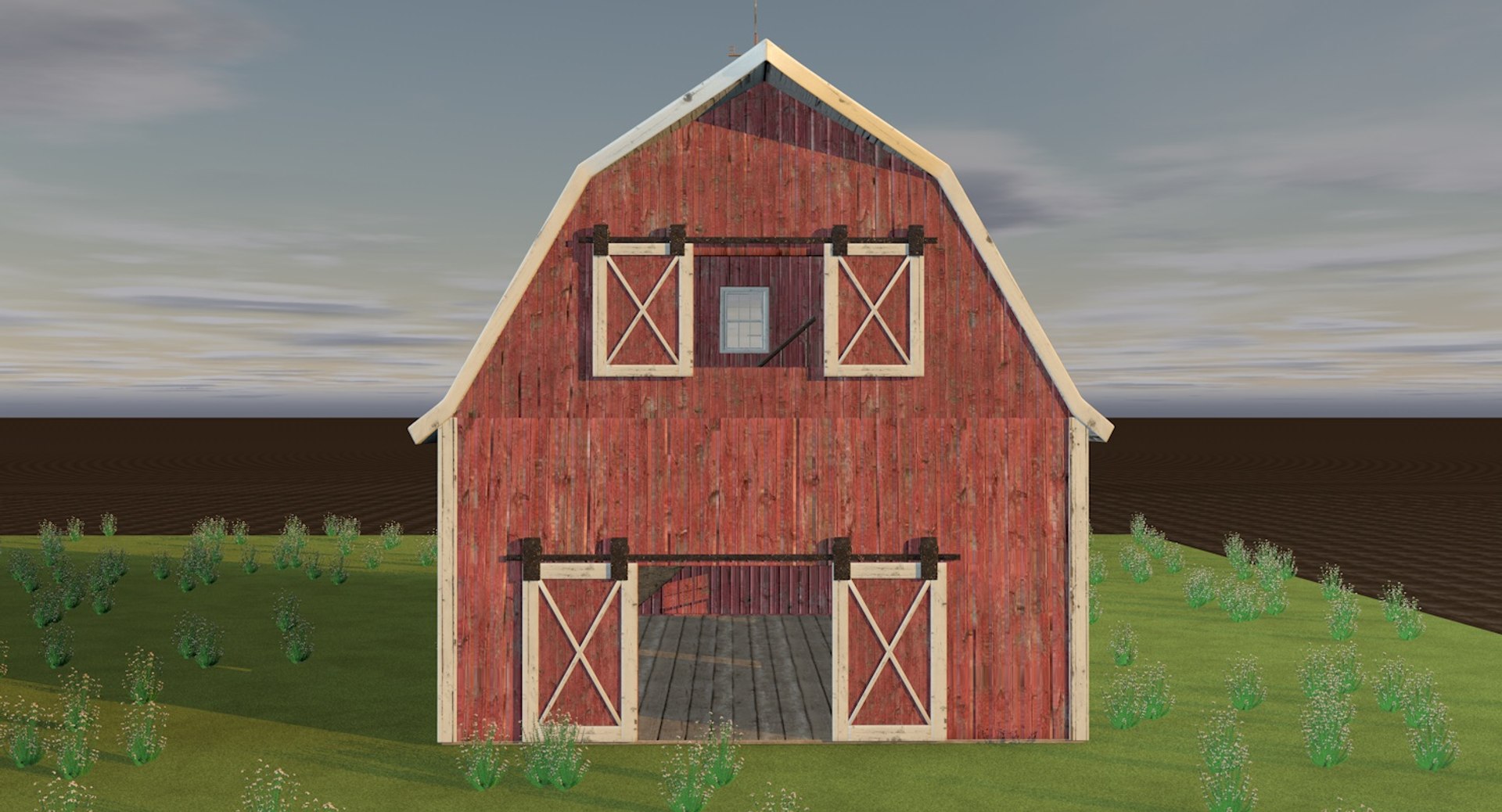 Old Red Barn 3ds