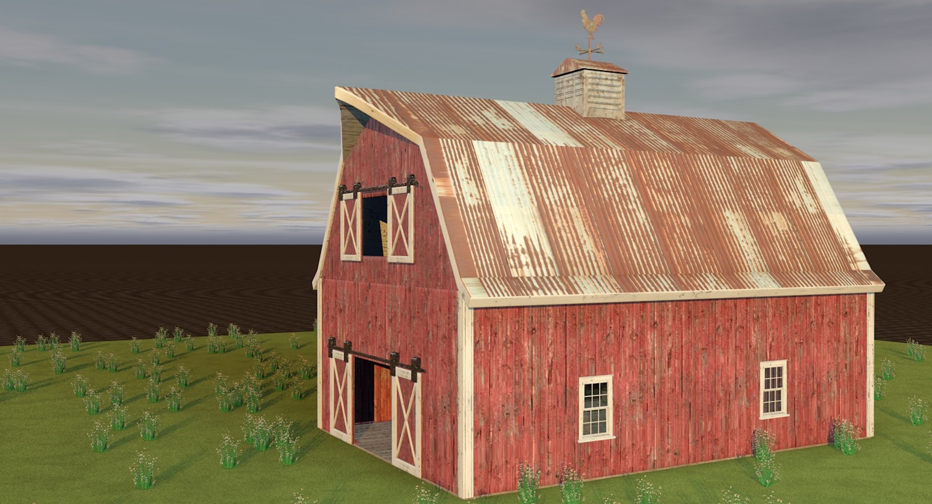 Old Red Barn 3ds