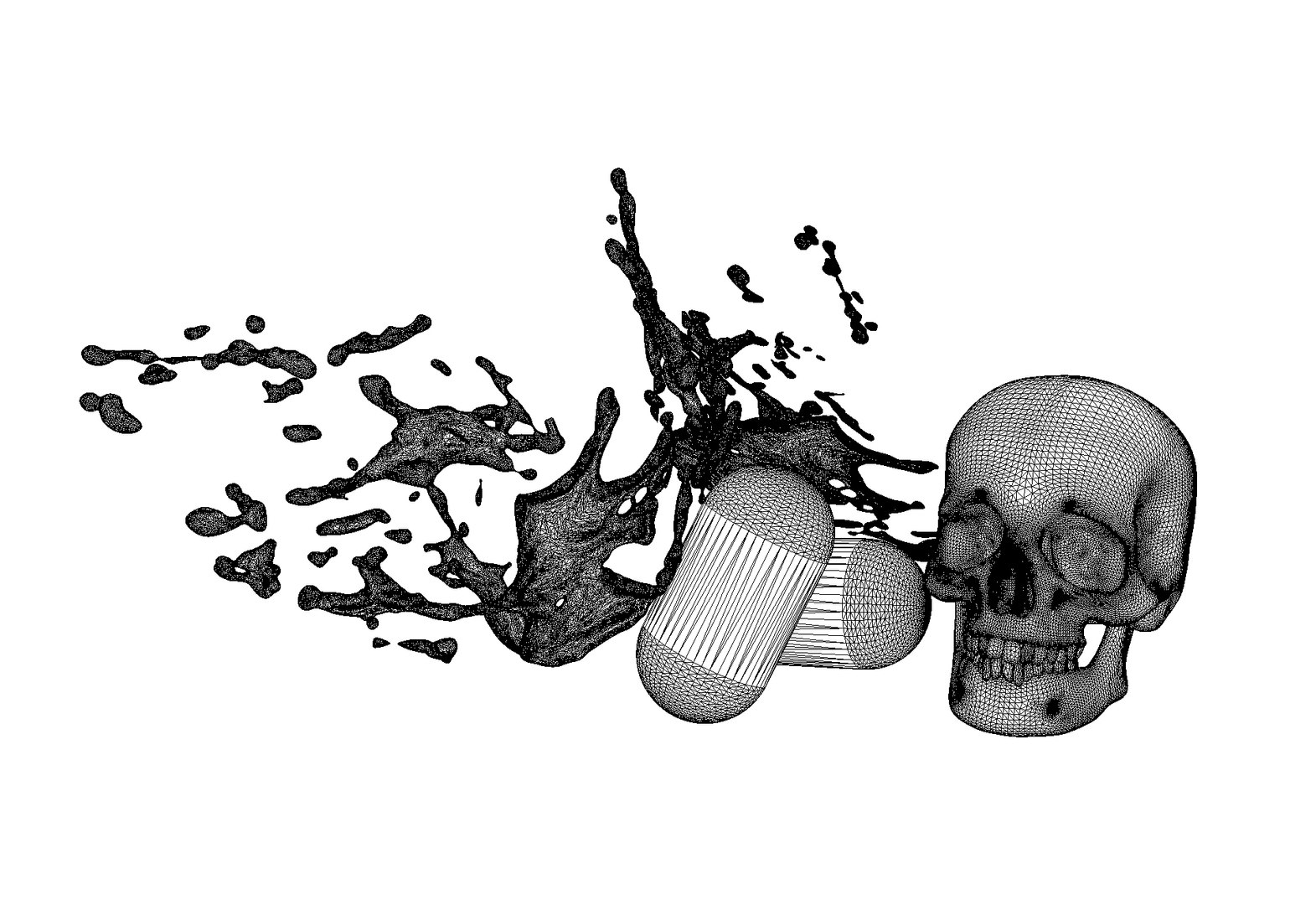 3D golden iron skull - TurboSquid 1810822