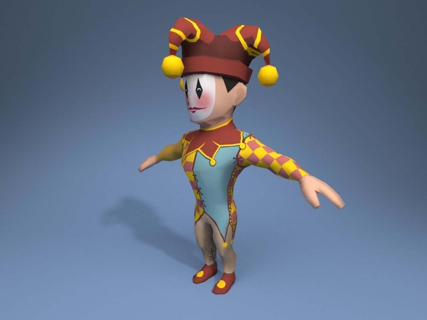 Medieval Character Jester 04 3D Model - TurboSquid 1193467
