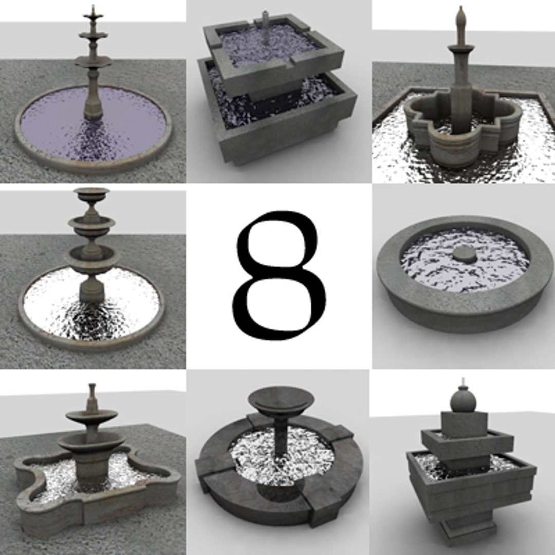 3d fountain