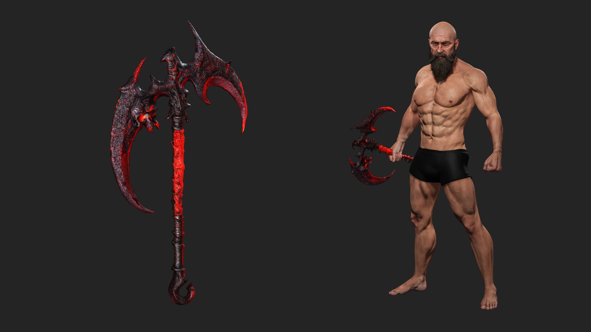 3D 13 Fantasy Demon Weapons - TurboSquid 2354946