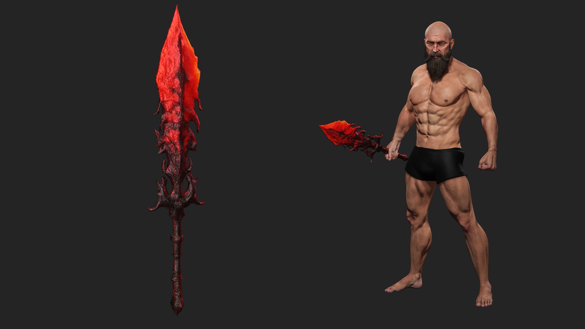 3D 13 Fantasy Demon Weapons - TurboSquid 2354946