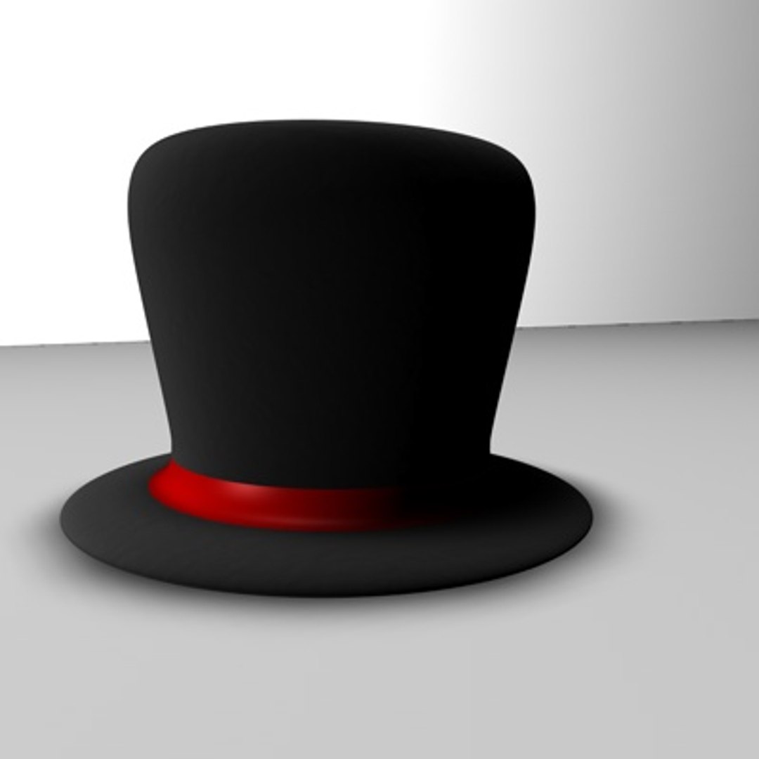 Hat Magic Red 3d Model