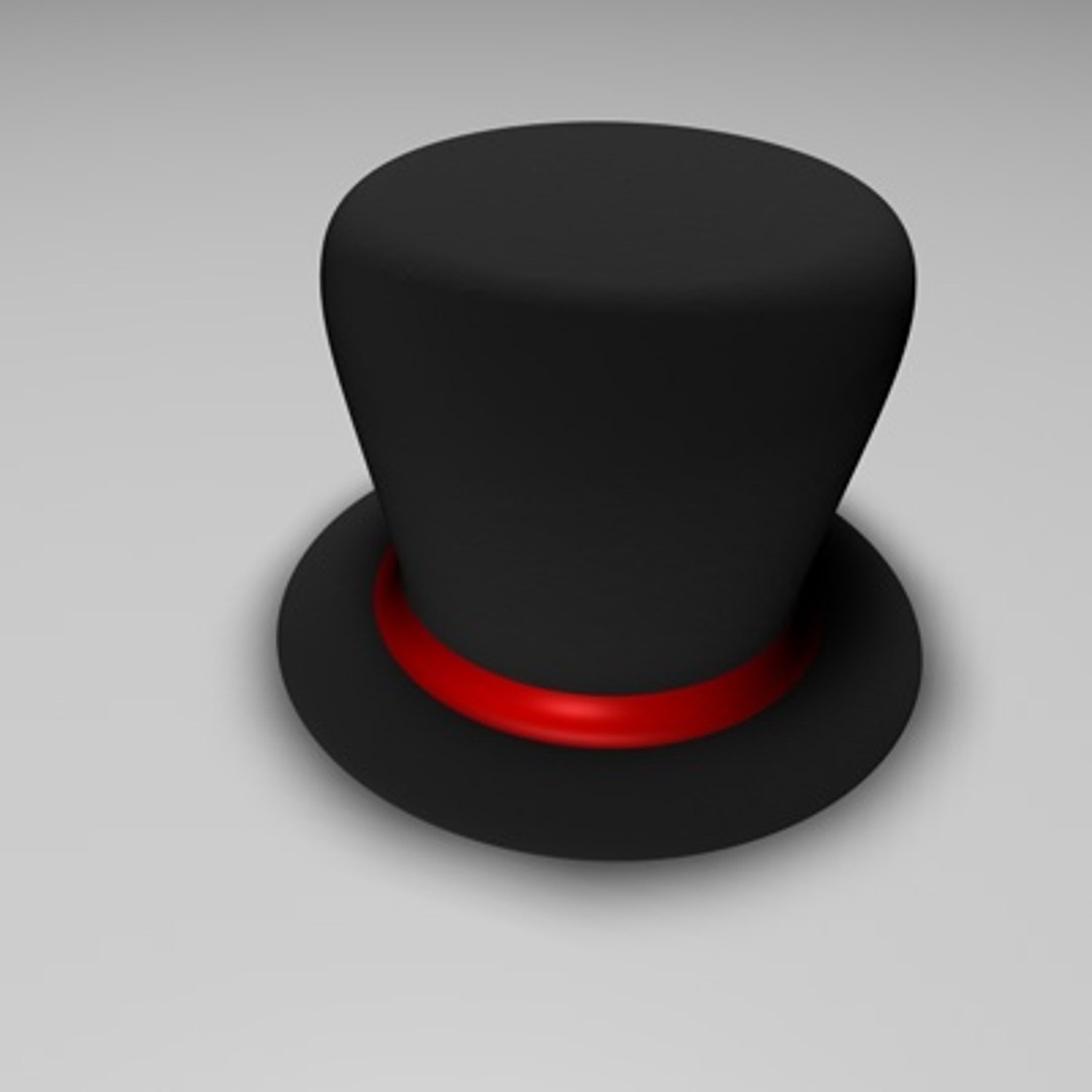 Hat Magic Red 3d Model