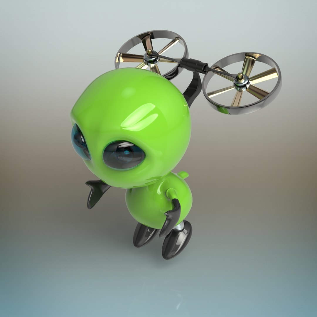 3D Alien Robot - TurboSquid 1389255