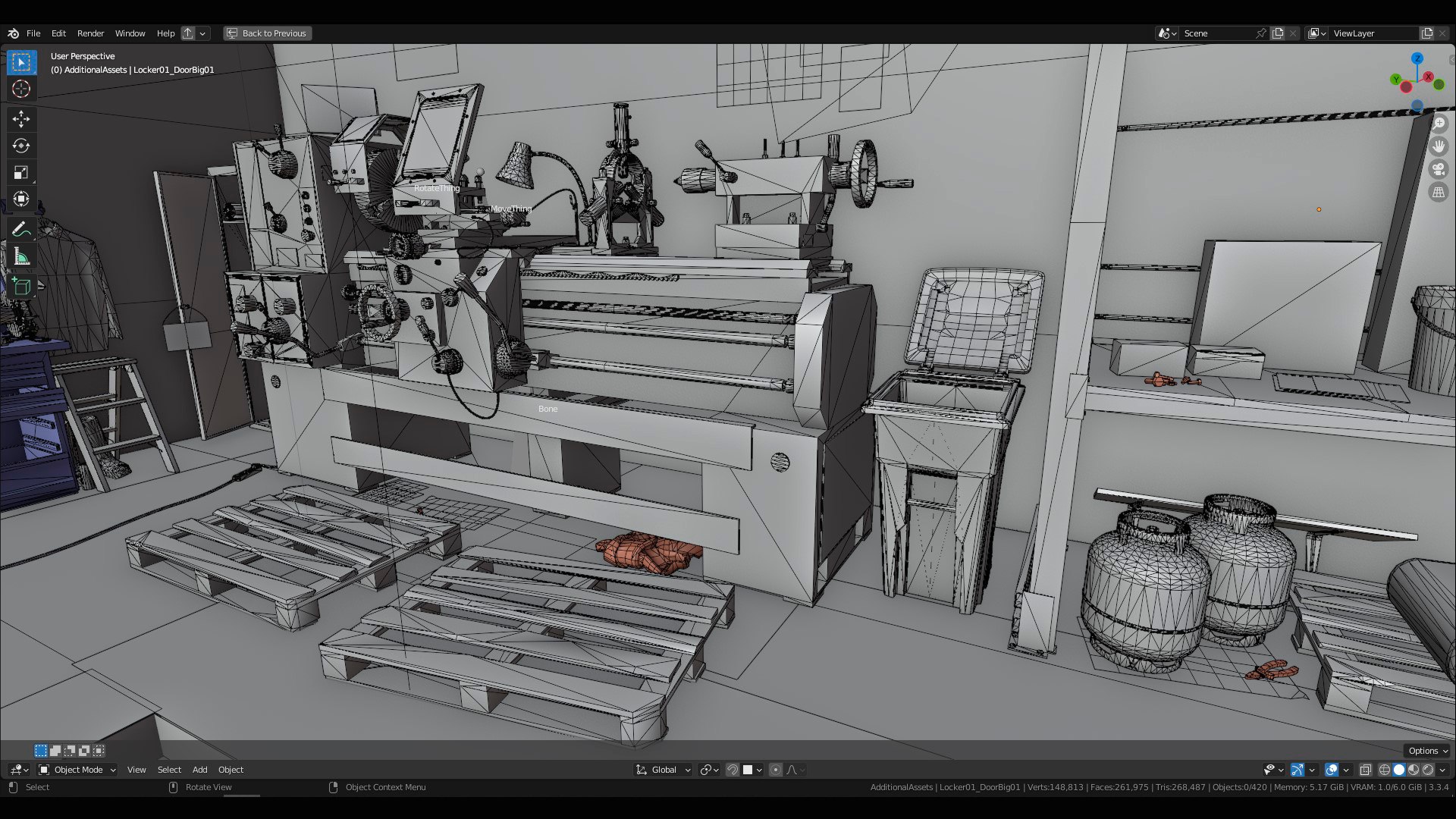3D Workshop Garage Environment Realtime - TurboSquid 2213915