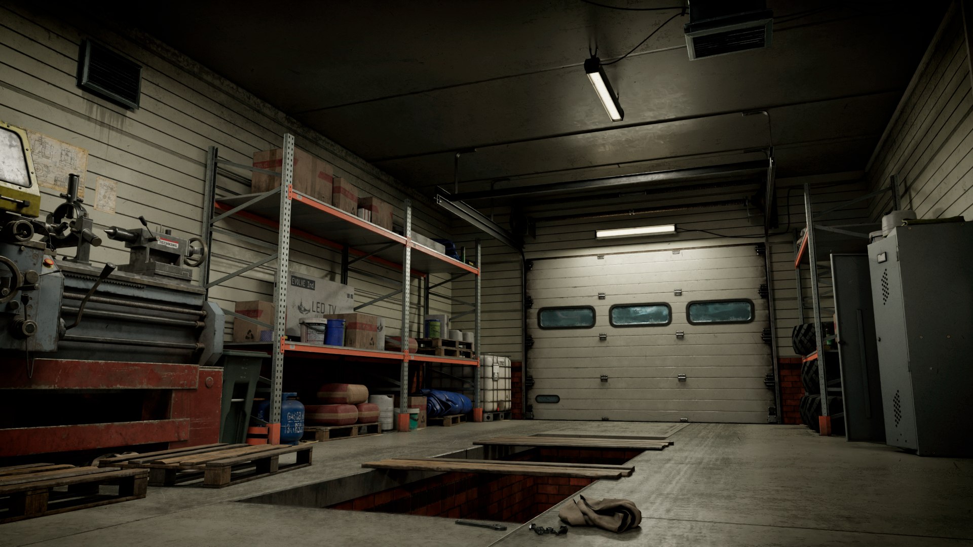 3D Workshop Garage Environment Realtime - TurboSquid 2213915