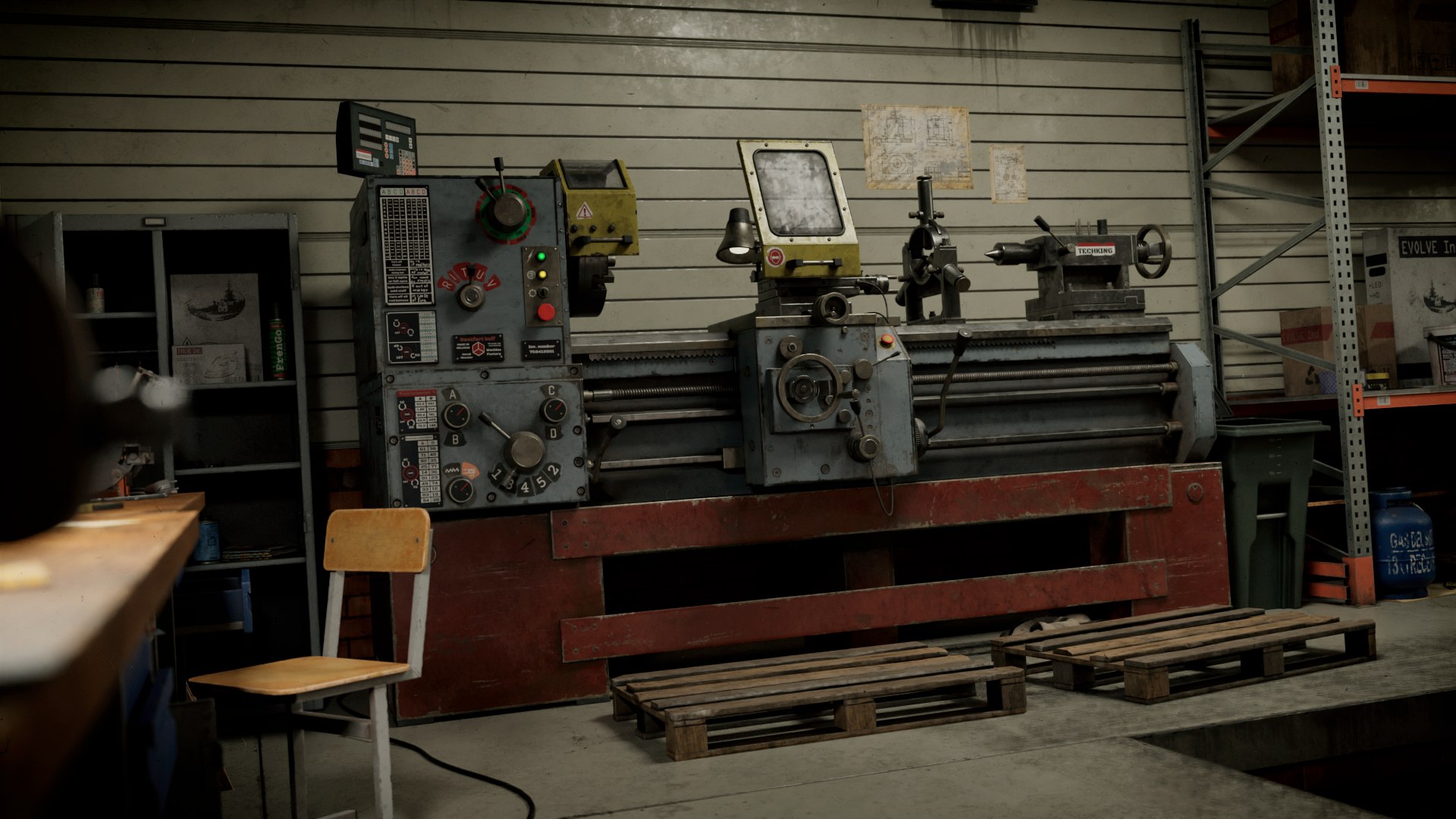 3D Workshop Garage Environment Realtime - TurboSquid 2213915