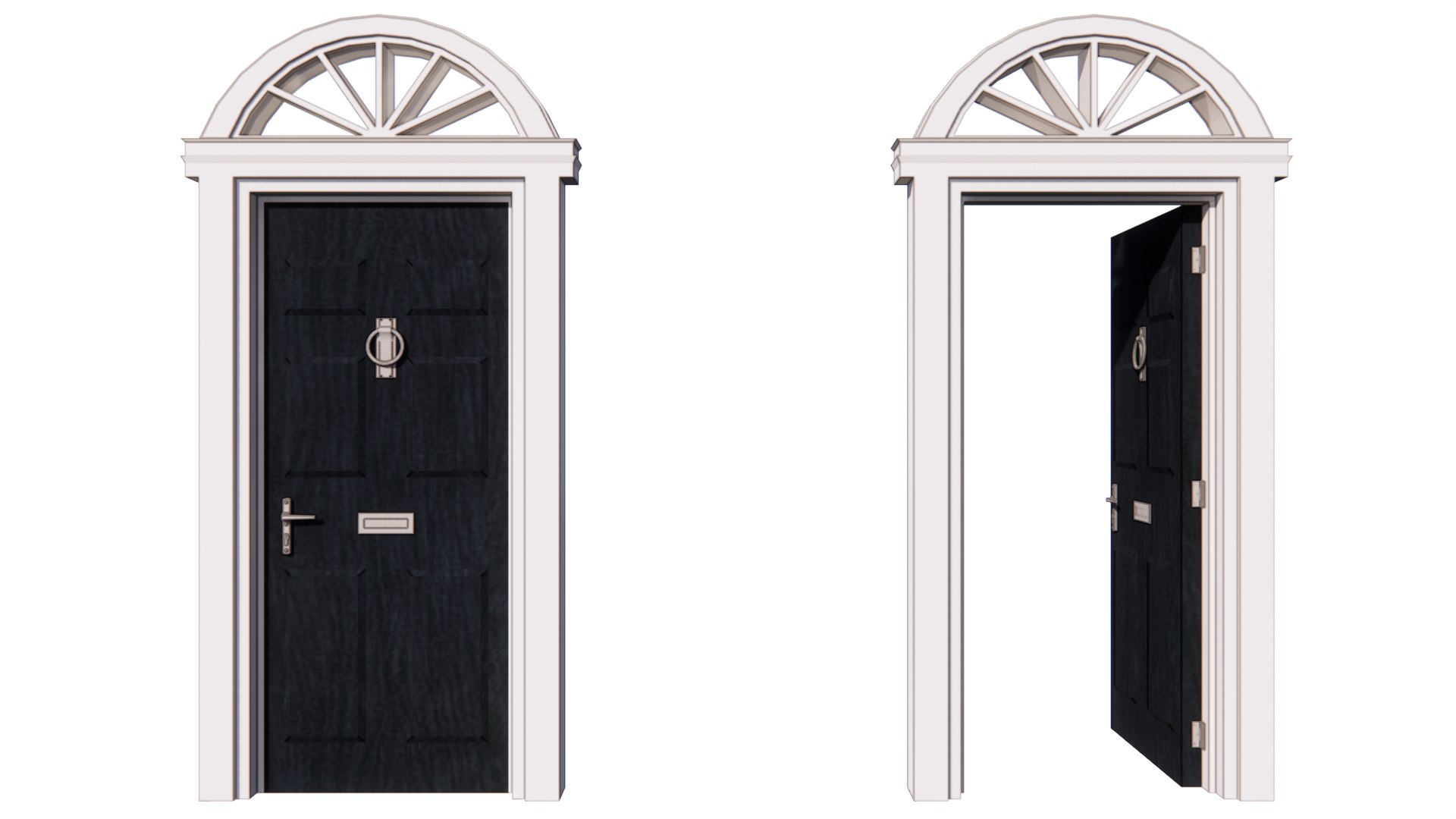 3D Model Townhouse Exterior Door - TurboSquid 2081460