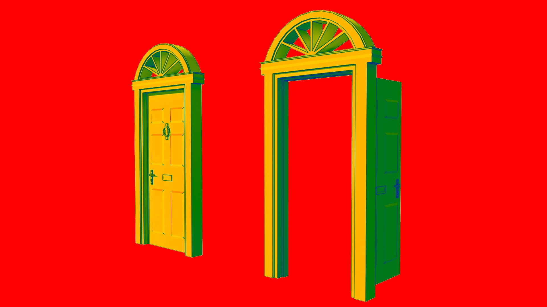 3D Model Townhouse Exterior Door - TurboSquid 2081460