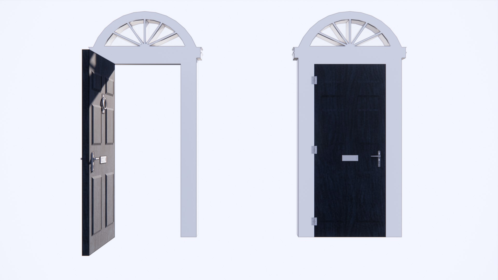 3D Model Townhouse Exterior Door - TurboSquid 2081460
