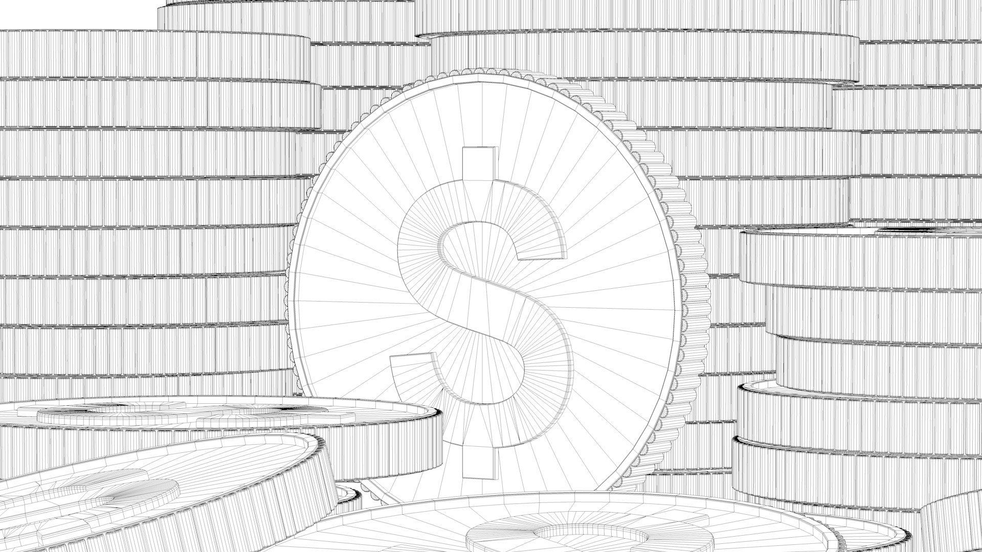 3D Coin Stack - TurboSquid 2189090