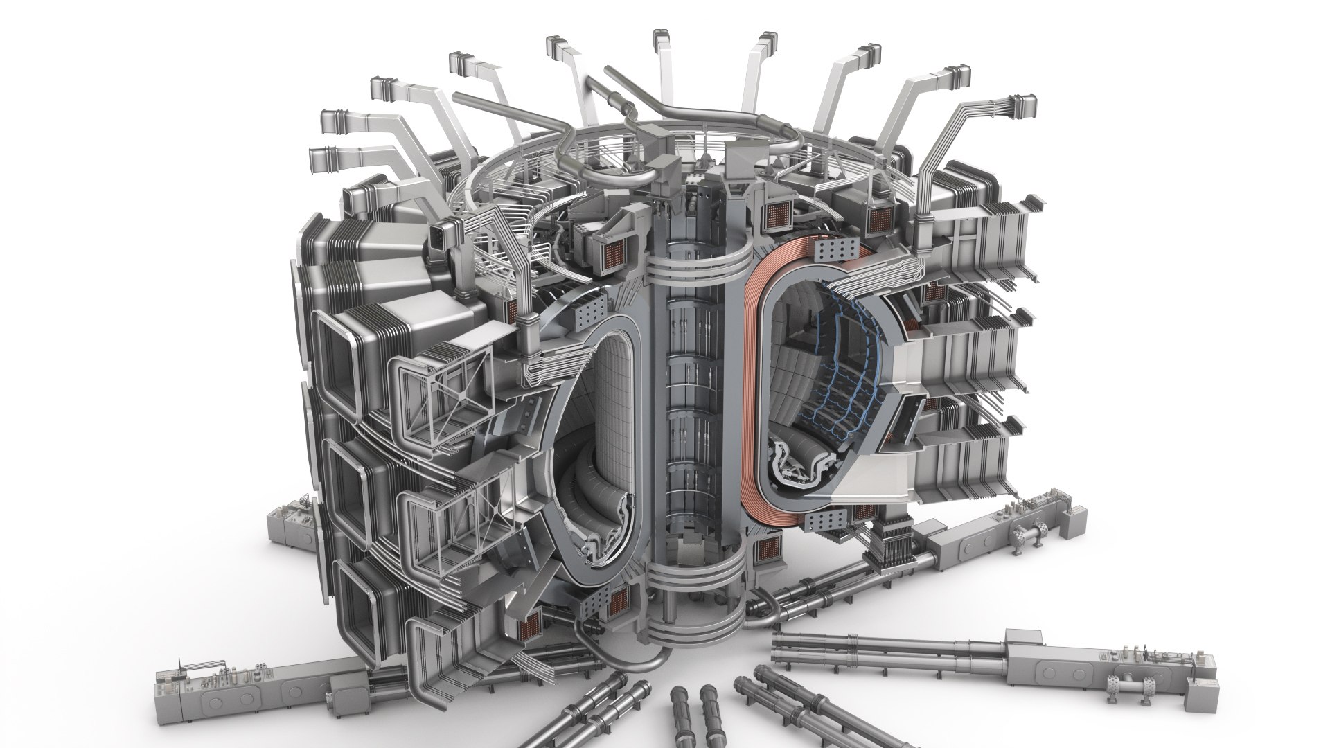 ITER Tokamak Fusion Reactor Model - TurboSquid 1807426