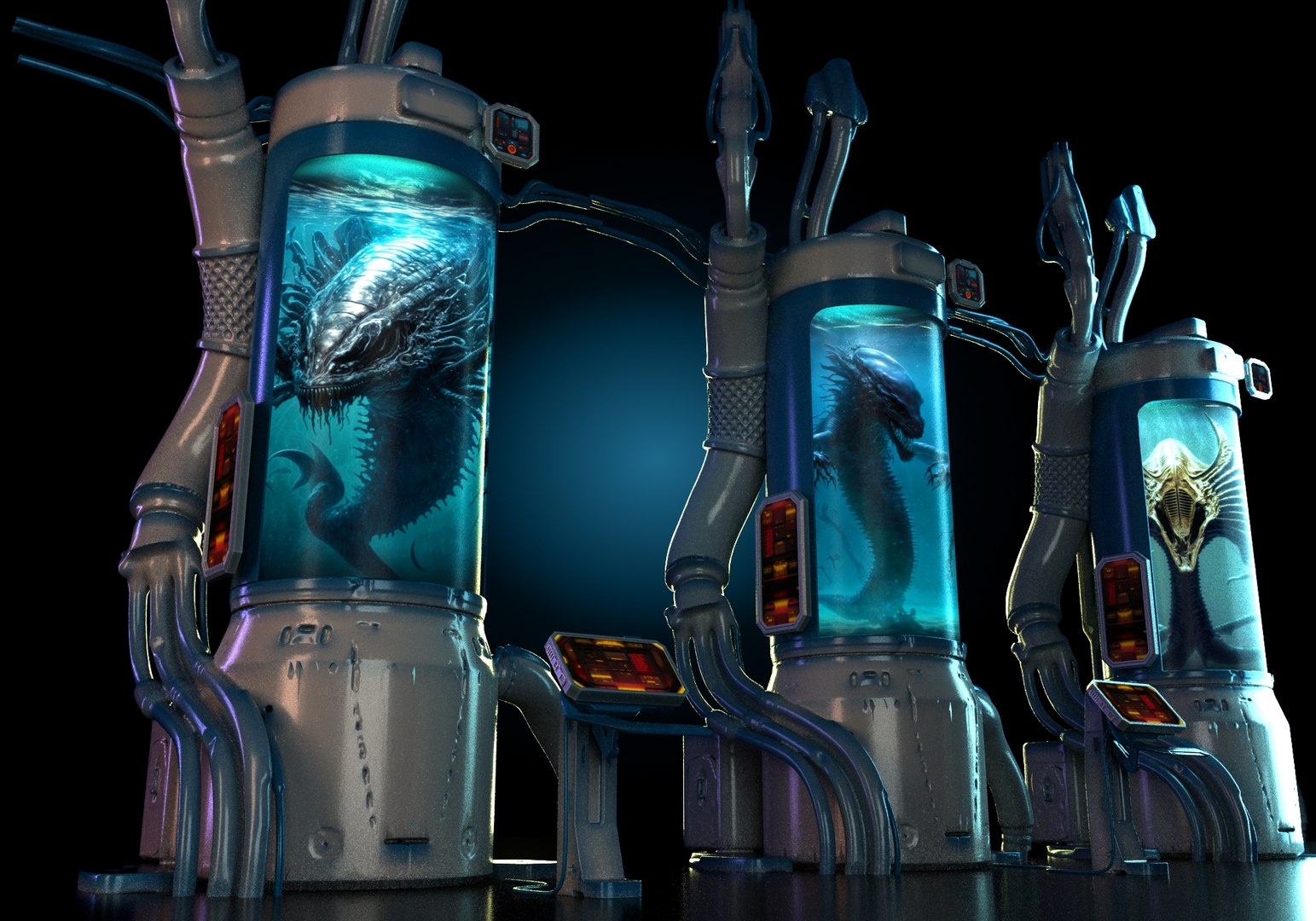 3D Alien Laboratory Biotechnology 2 Model - TurboSquid 2008472