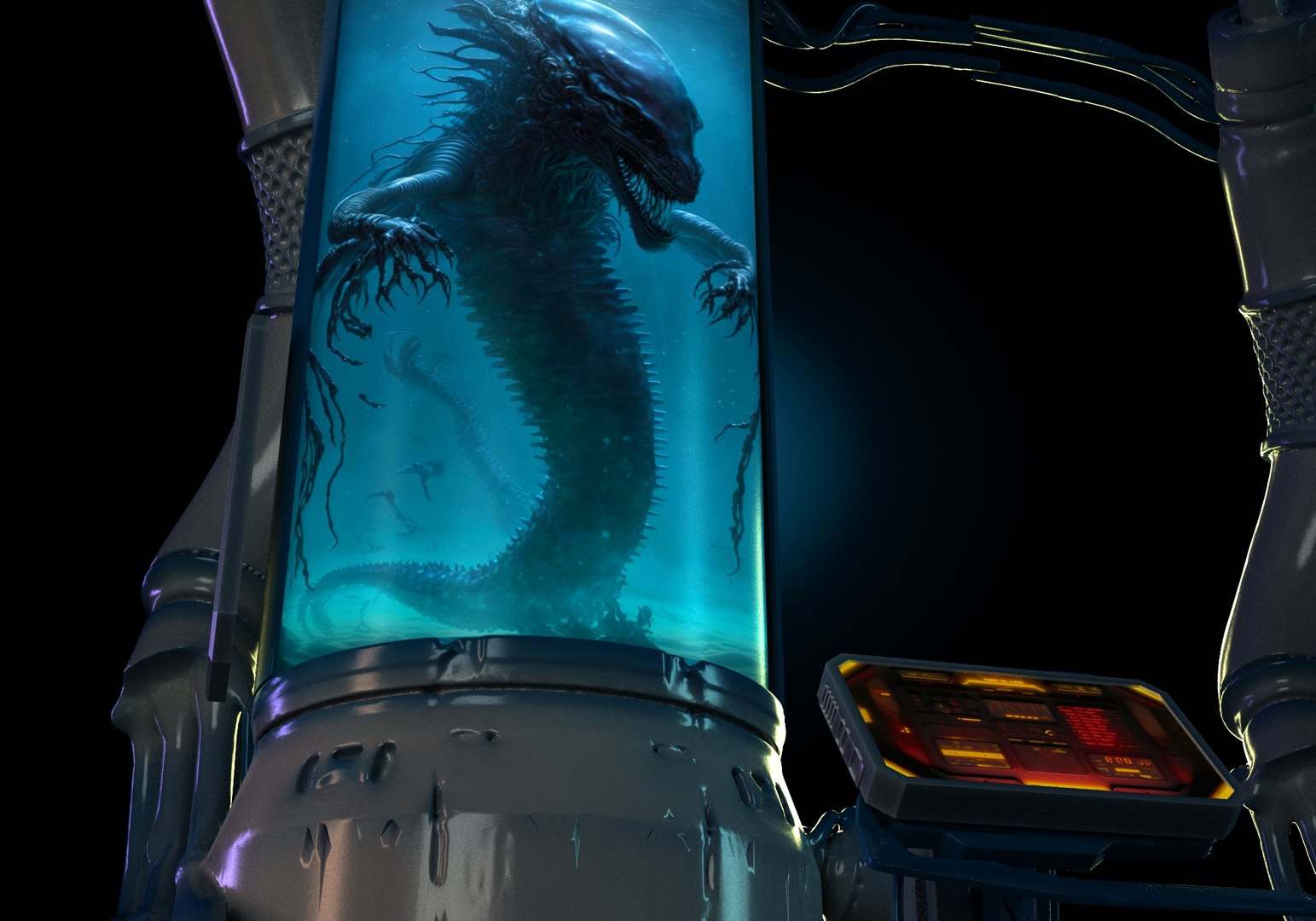 3D Alien Laboratory Biotechnology 2 Model - TurboSquid 2008472