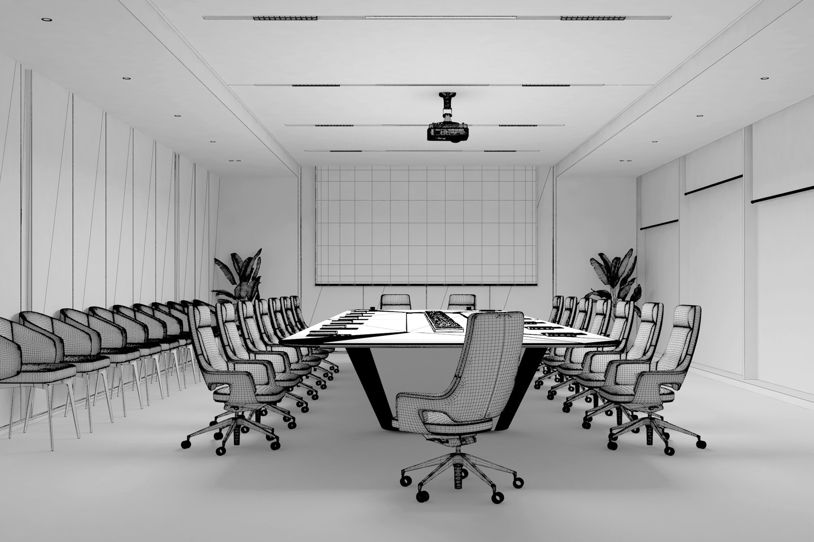 Conference Room Model - TurboSquid 2356853