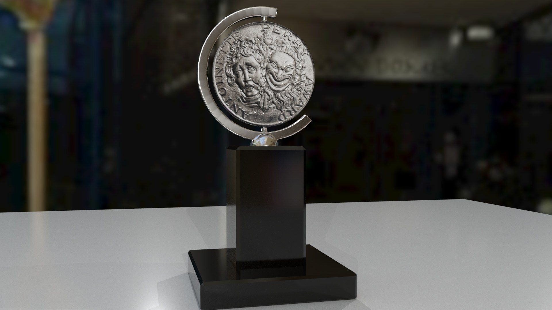 Broadway Award Trophy 3D - TurboSquid 1409246