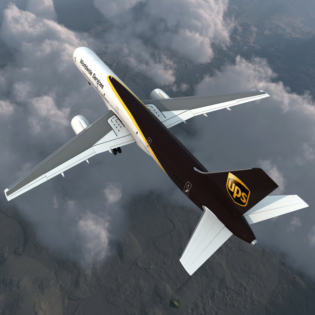 boeing 757-200f ups airlines 3d model
