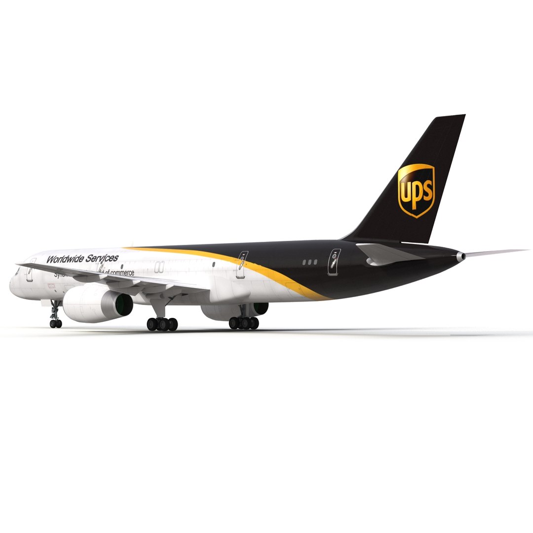 boeing 757-200f ups airlines 3d model