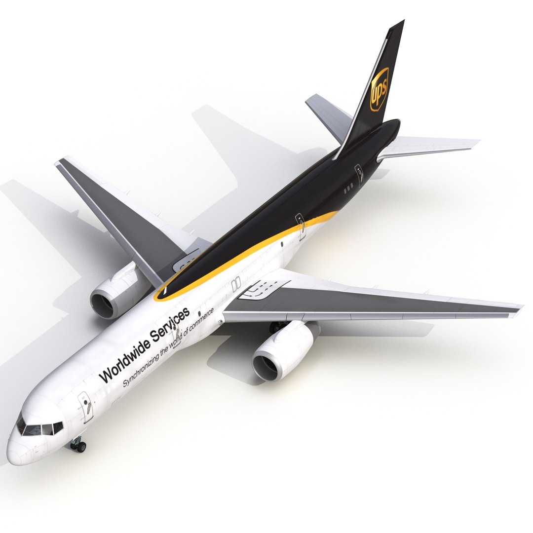 boeing 757-200f ups airlines 3d model