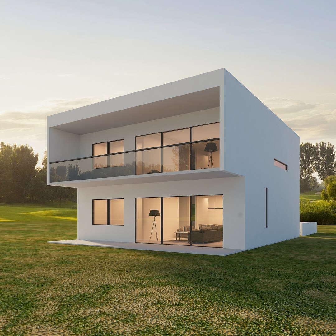 Modern Homestay Homestead Modern Villa Nordic Furniture Combination 3D ...