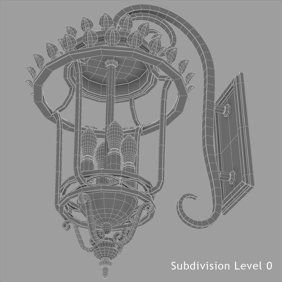 3d Exterior Wall Light