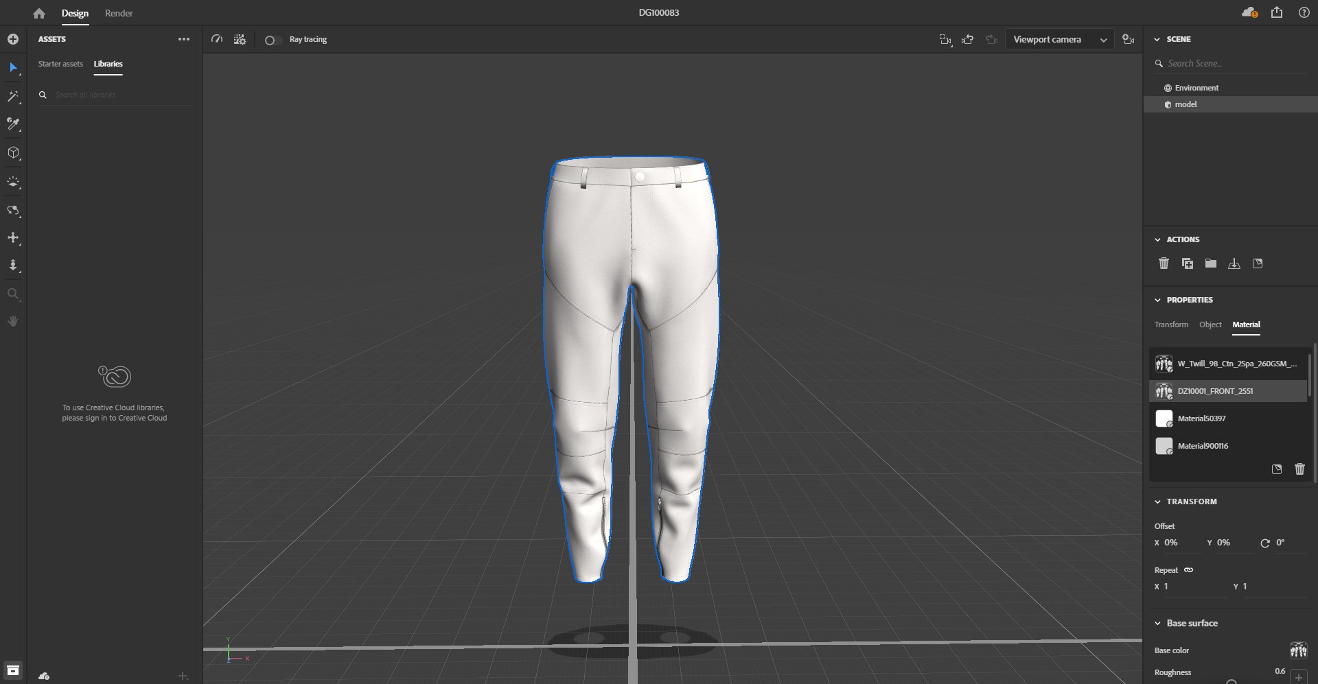 Sporty Fashionable Pant Design Model - TurboSquid 1937156